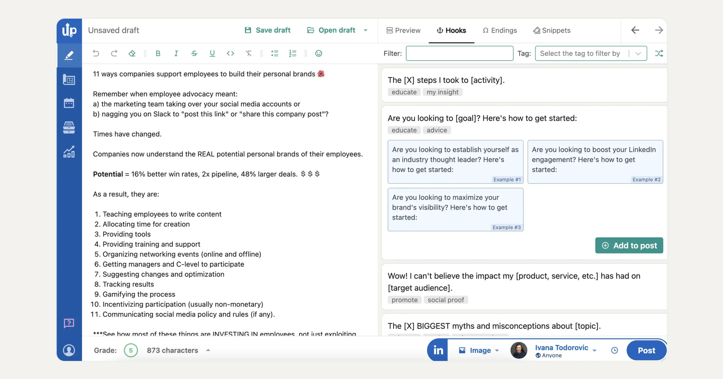 30 Best LinkedIn Hook Examples to Boost Engagement by 30%